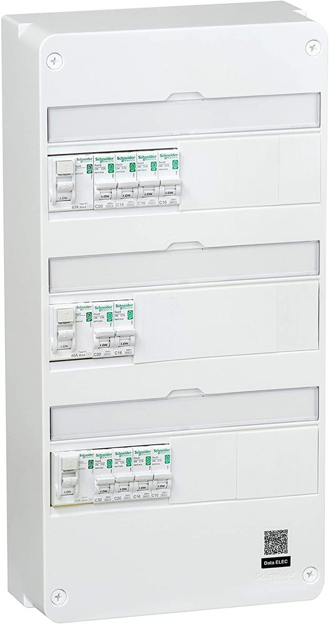 Tableau electrique 3 rangees schneider au meilleur prix | Leroy Merlin
