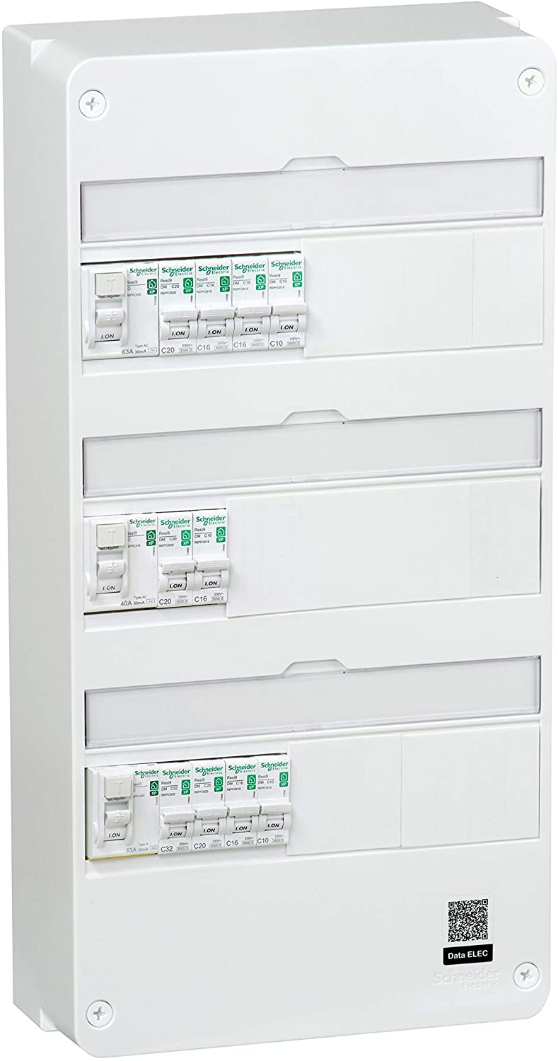 Tableau de protection électrique 3 rangées 19 modules - T3/ T5 ...