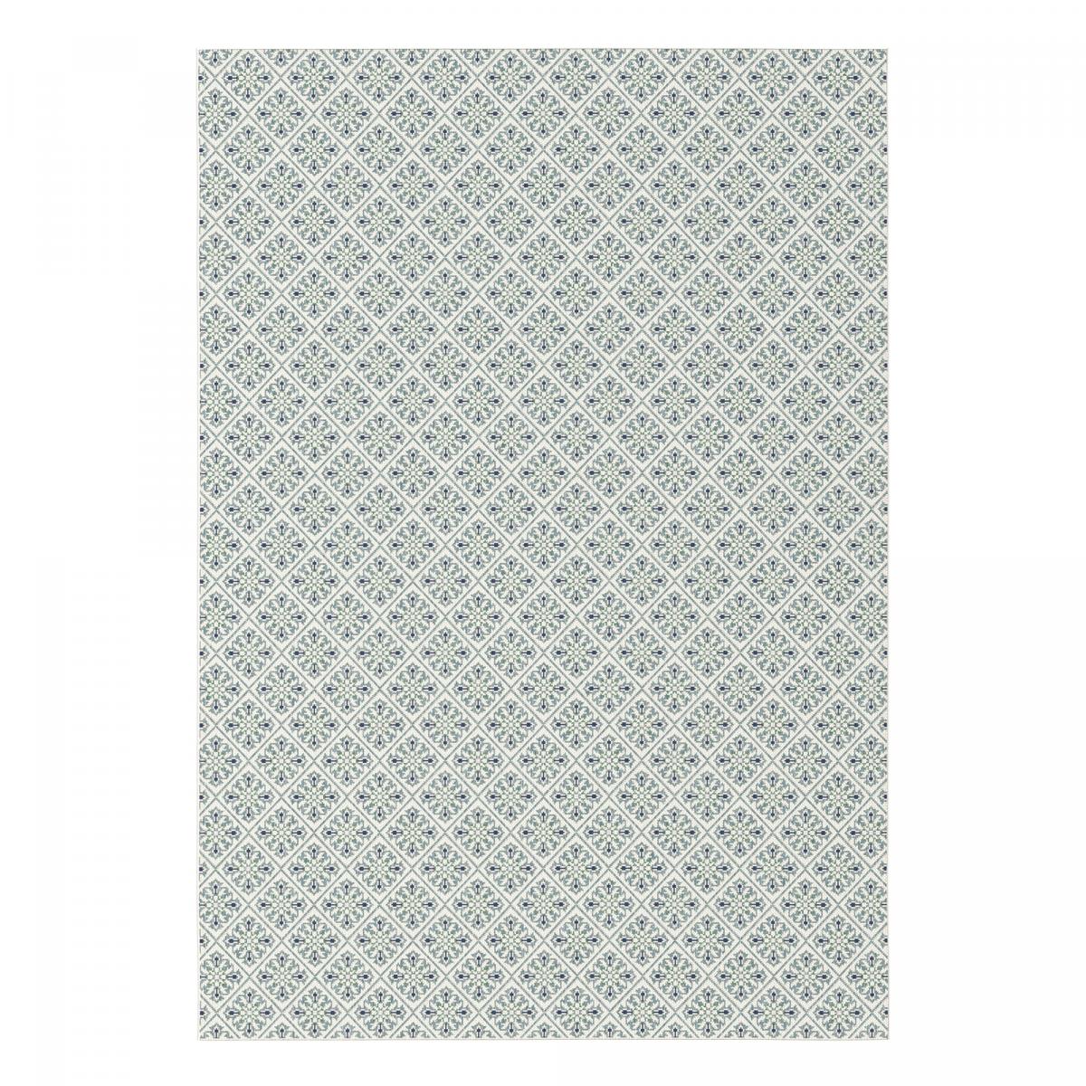 Tapis extérieur 200x290 tissé kilim vert CASADA 10 | Leroy Merlin