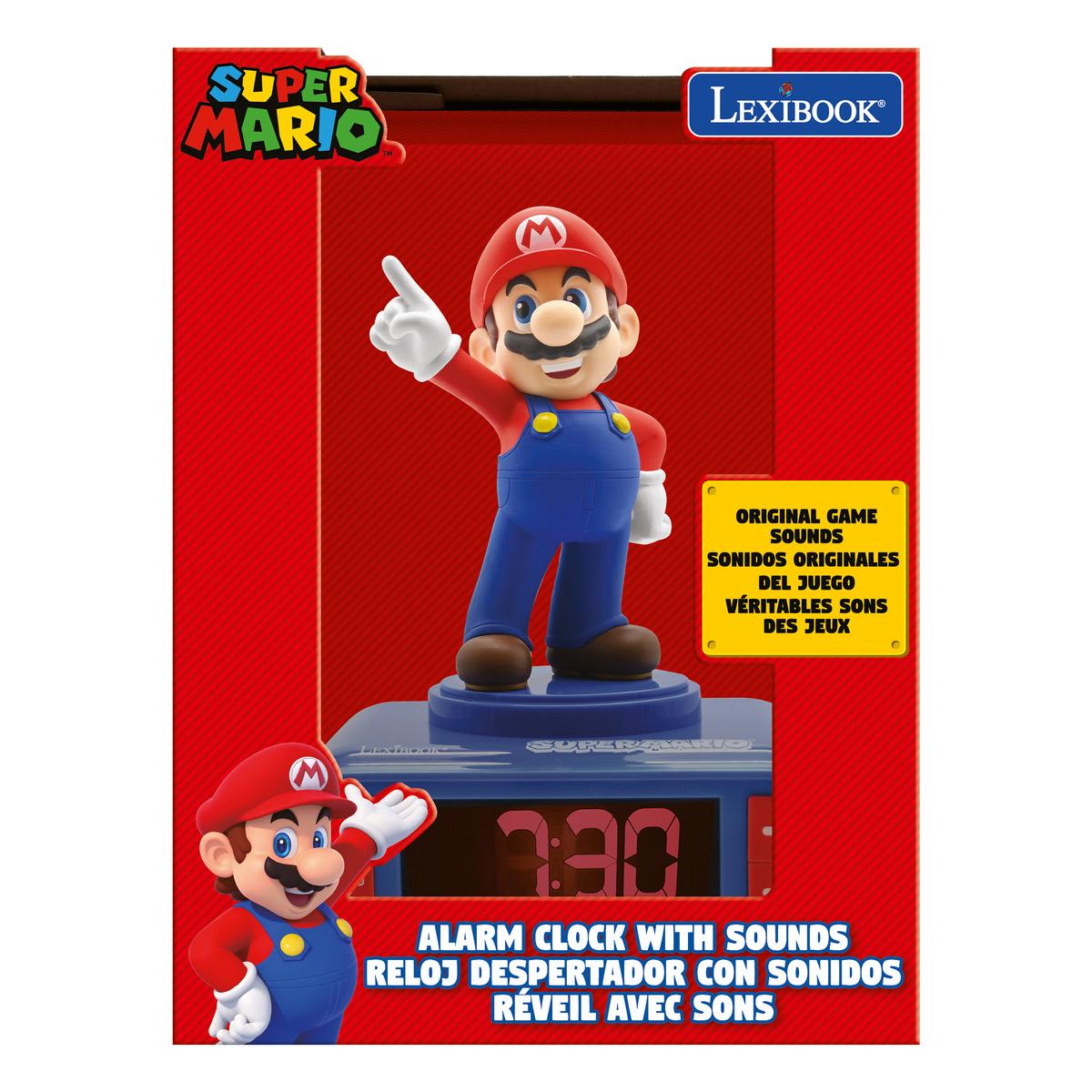 SUPER MARIO Luz Nocturna Despertador Habitación Infantil con Efectos de ...