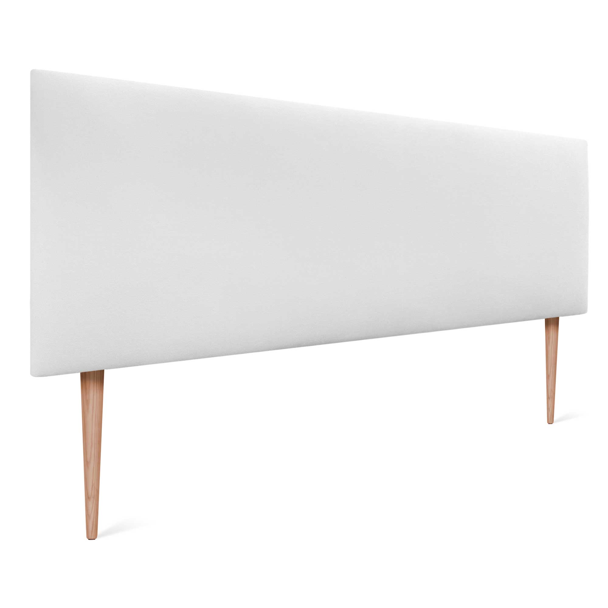 DHOME Cabecero de Tela AQUALINE Liso y con Patas cabeceros Cabezal tapizado Cama Lujo (Tela ...