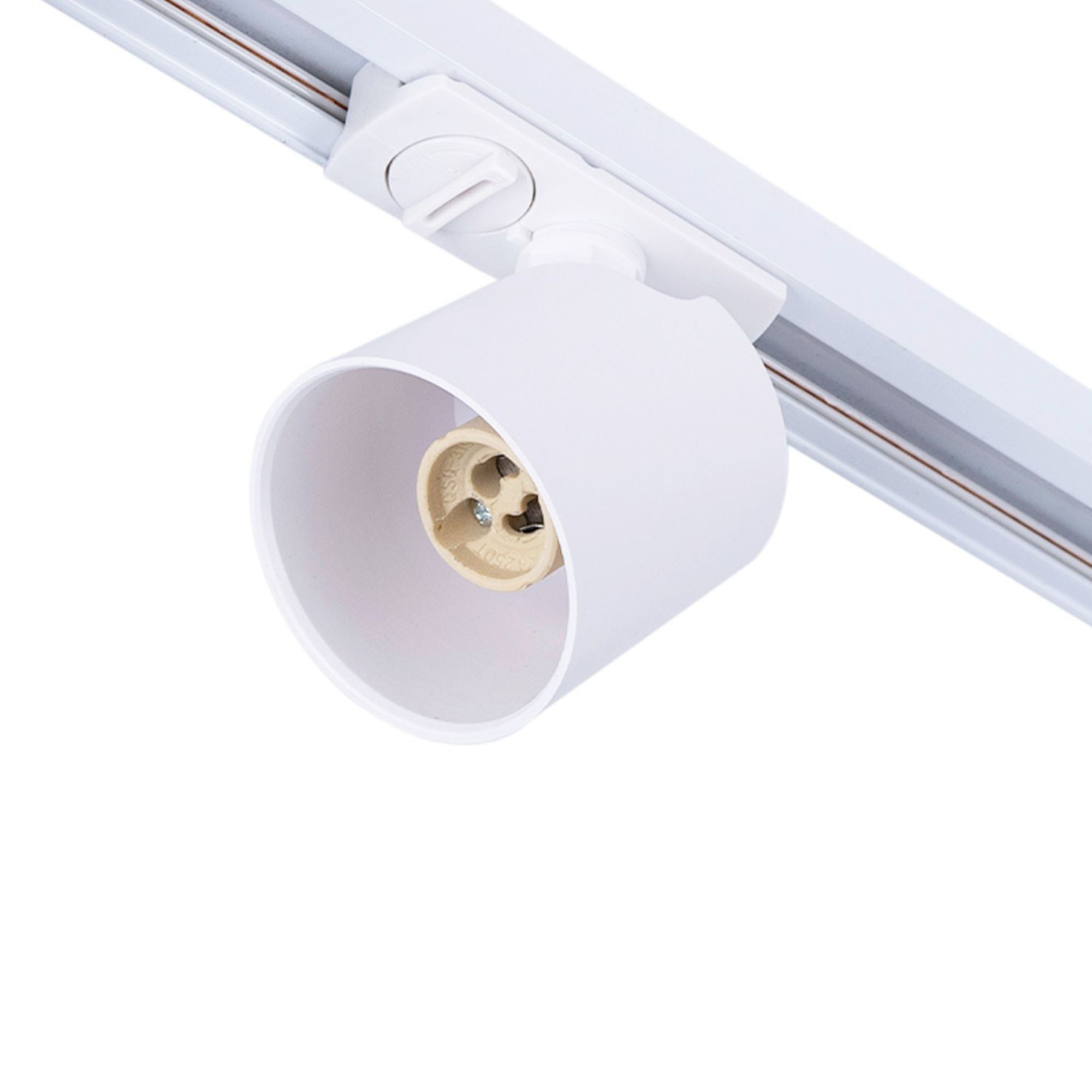 Spot sur rail monophasé avec douille GU10 - AR111 | Leroy Merlin