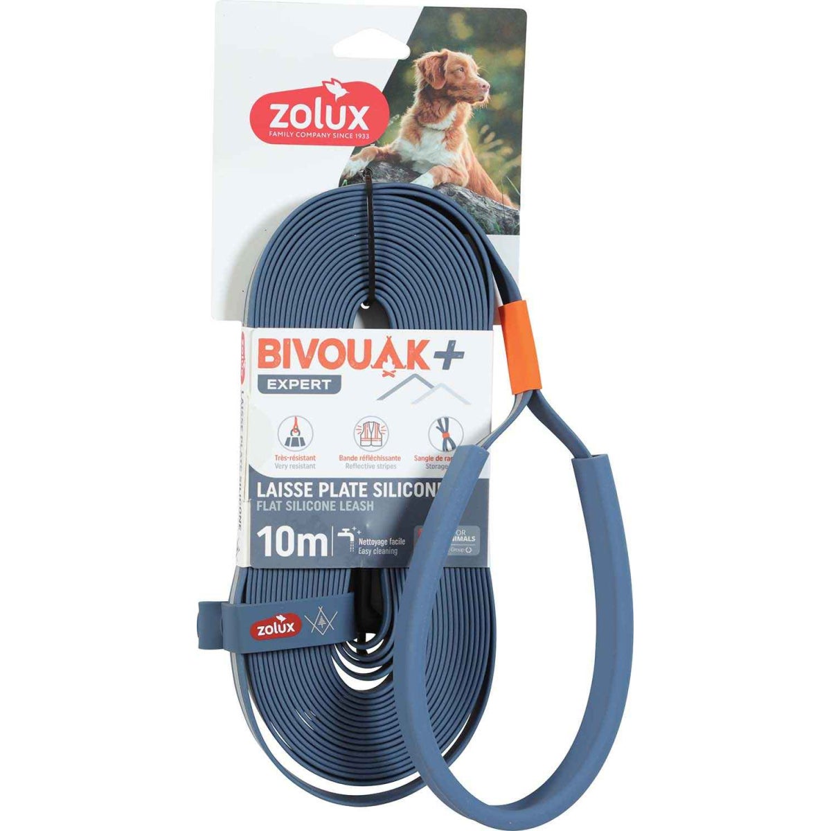 Longe plate en silicone bleu Bivouak 10 m Zolux | Leroy Merlin