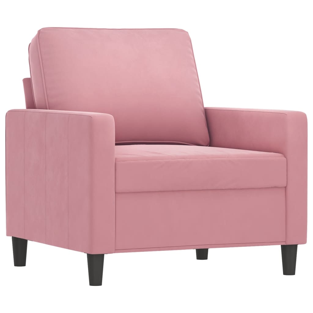 Fauteuil de Salon，Chaise，Fauteuil Rose 60 cm Velours CDS85515 | Leroy ...