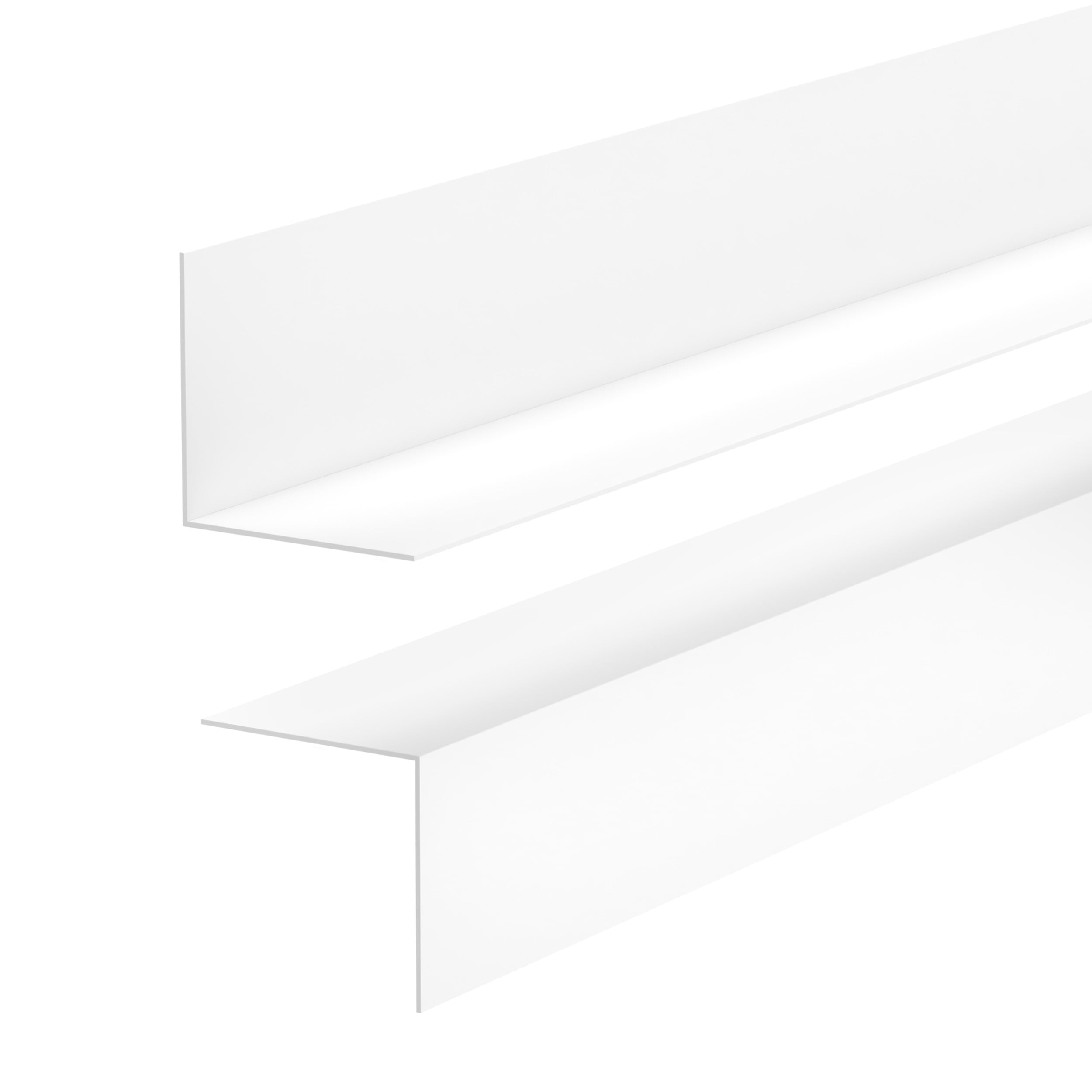 Plinthe PVC rigide 30x30 mm - decoratif, resistant UV, 200 cm, blanc ...