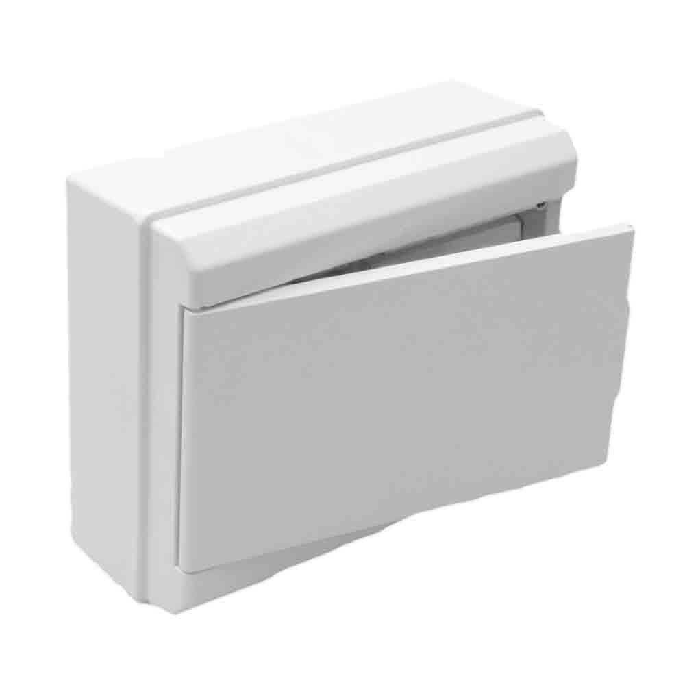 Boîtier avec couvercle distribution 1 à 4 icp + 8 postes blanc ...