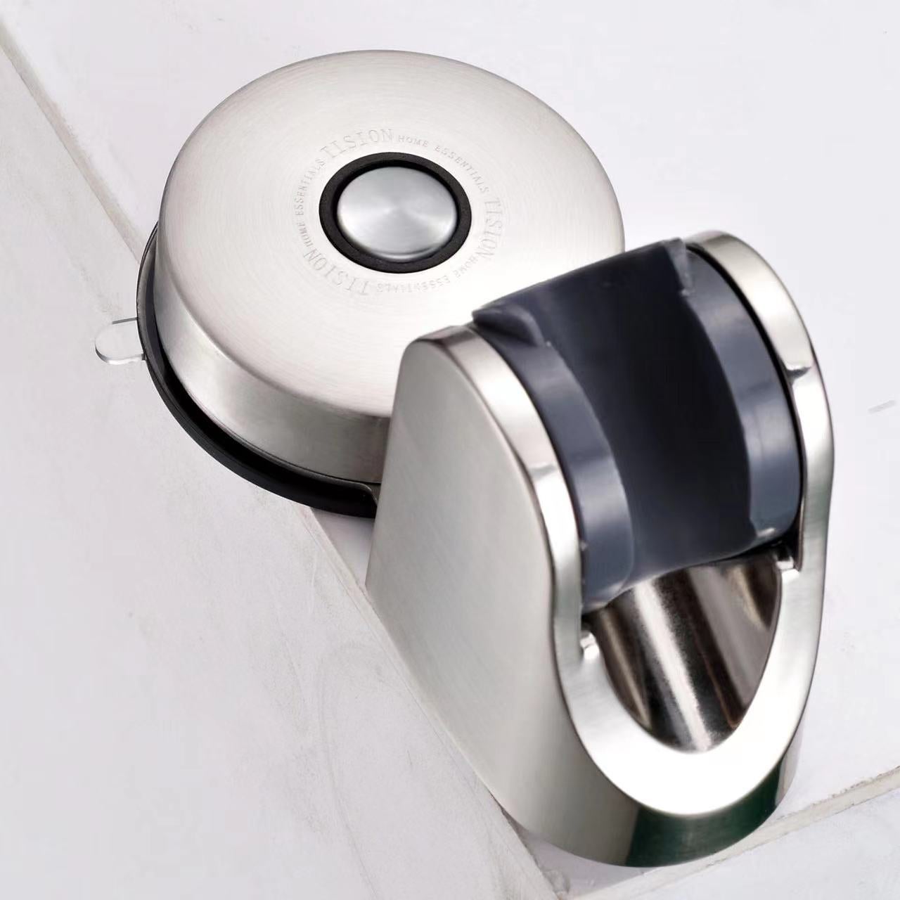 Support de douche à ventouse en acier inoxydable, sans perçage ...