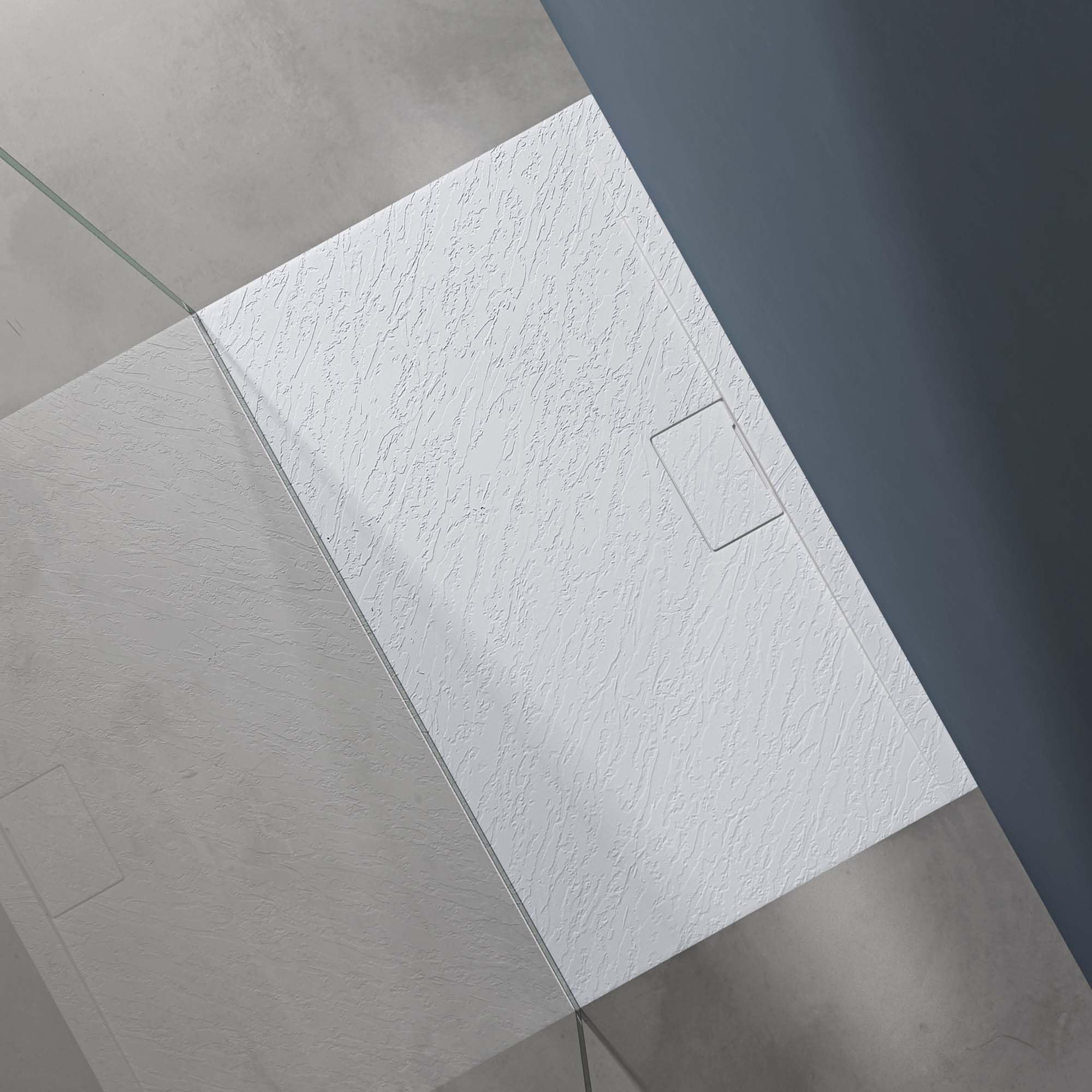 Doporro Receveur de Douche Bac à Douche Ultra Plat en Solid Surface ...