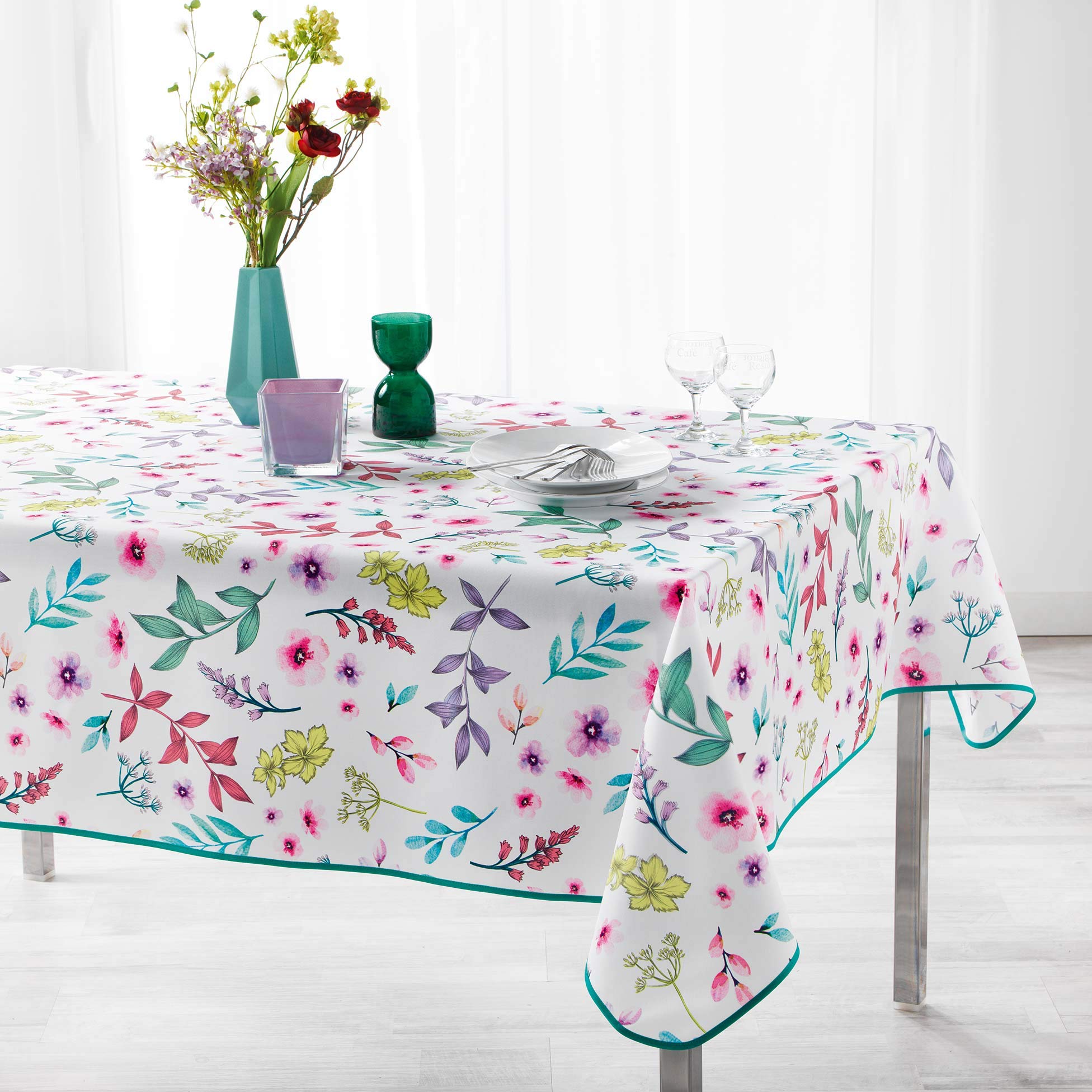 TIENDA EURASIA® Mantel Antimanchas, Diseños Tropicales, 100% Polyester ...
