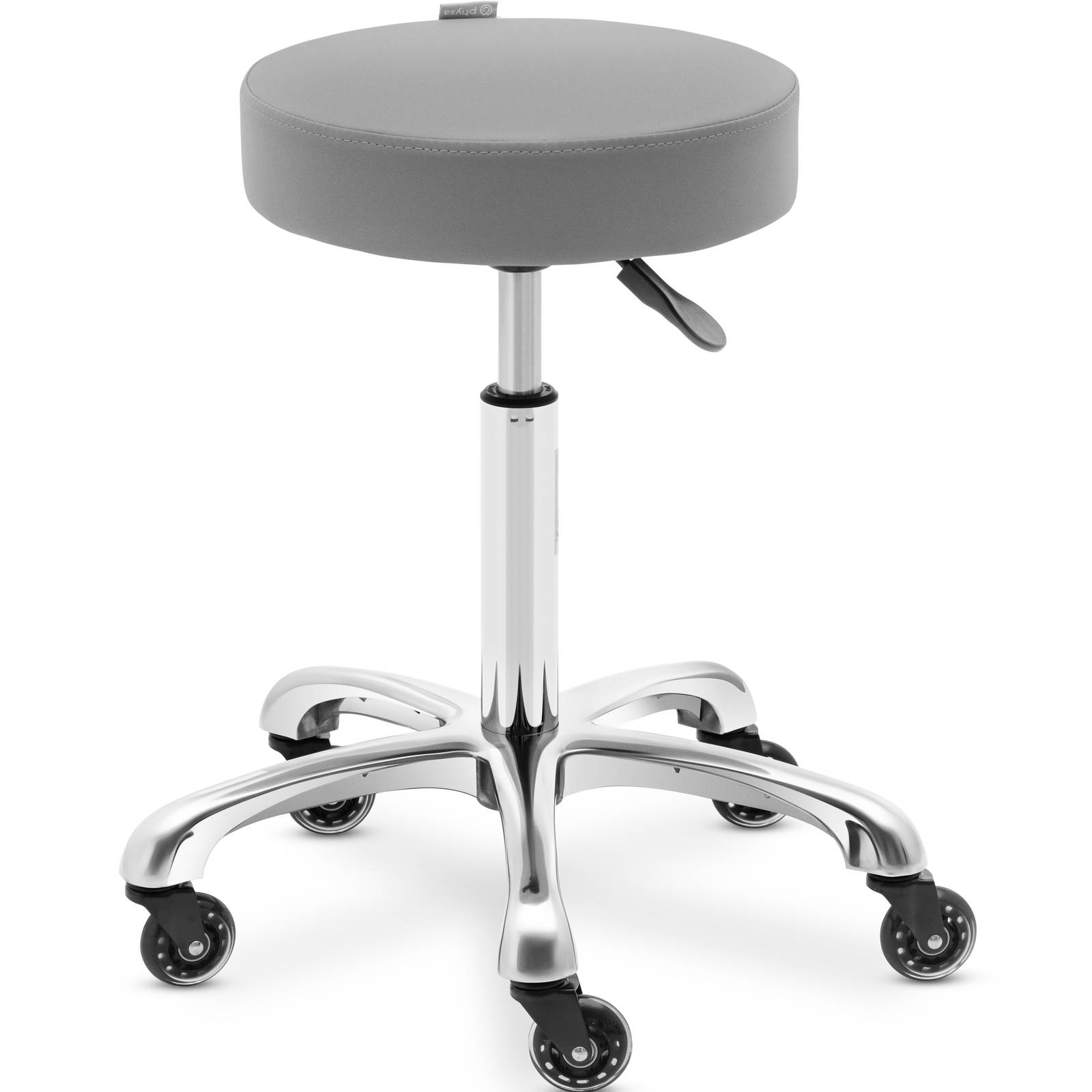 Taburete con ruedas - 540 - 720 mm - 150 kg - Gris oscuro | Leroy Merlin