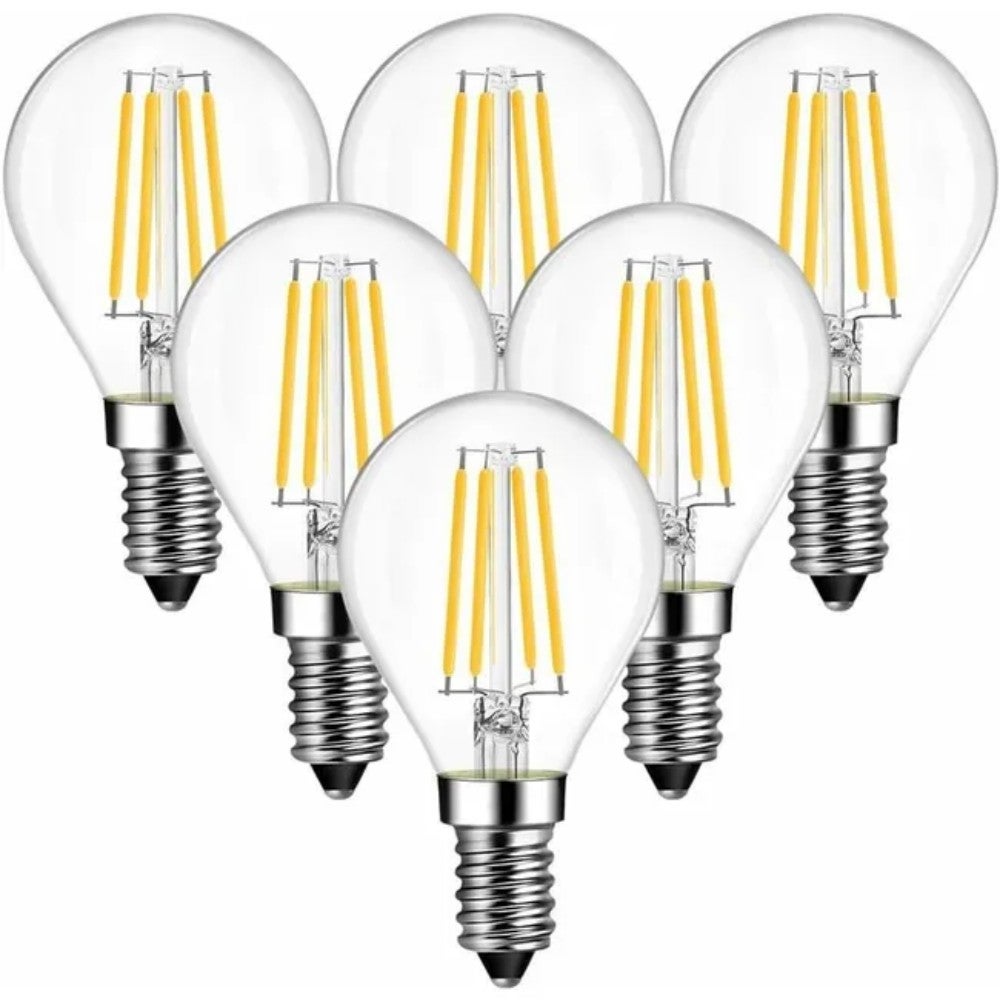 Lote de bombillas LED filamento mini globo estilo Edison vintage vidrio ...