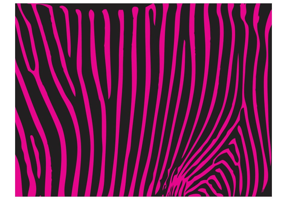 Papier peint - Zebra pattern (violet) 400x309 cm | Leroy Merlin