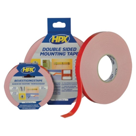Mousse PE adhésive double face blanc 19mm x 25m HPX - DS1925 | Leroy Merlin