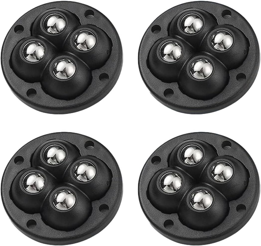 Pack de 4 ruedas autoadhesivas esféricas, mini ruedas de 360 grados ...