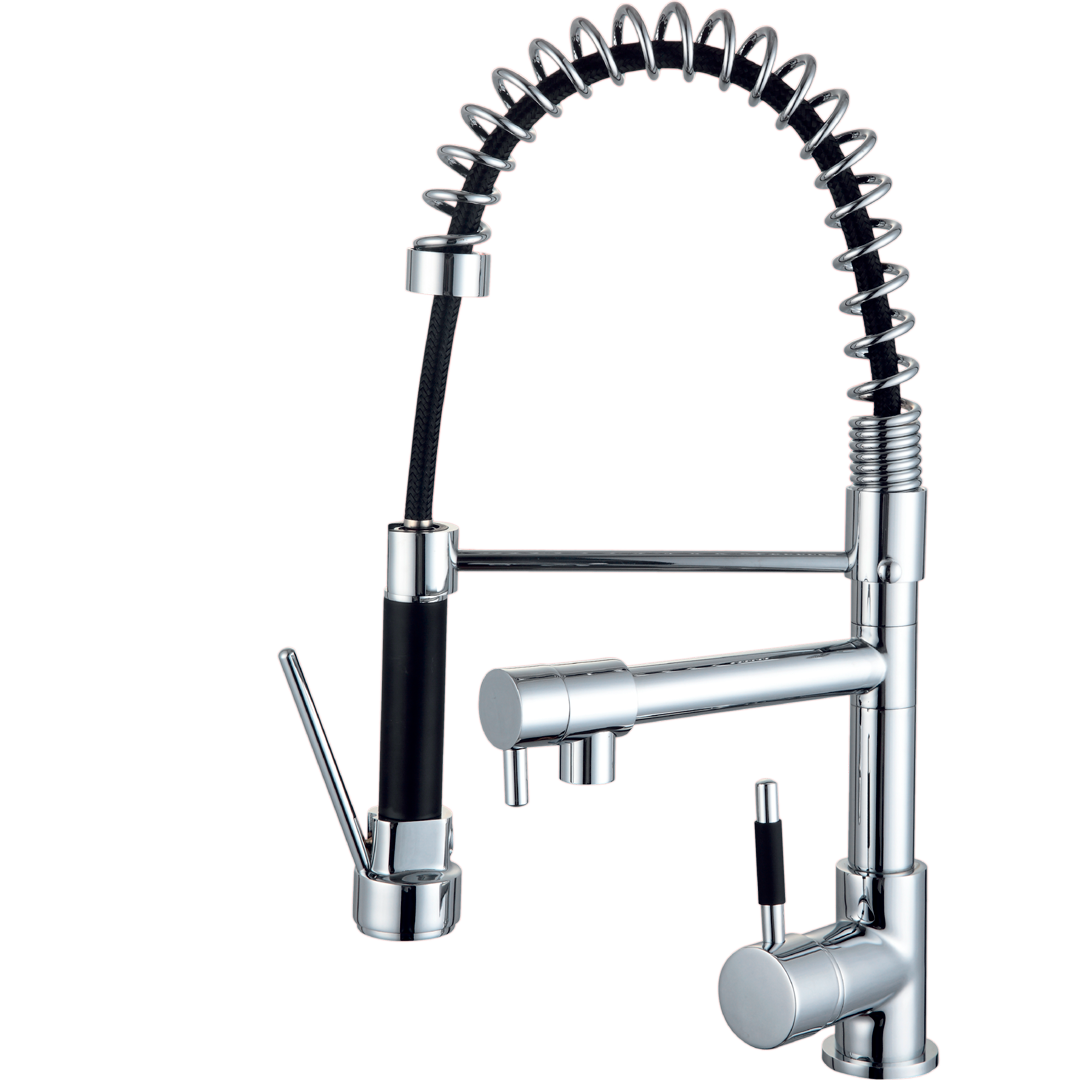 Big Pro mitigeur évier à douchette mobile chrome | Leroy Merlin