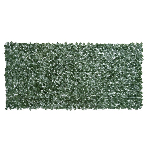 Seto artificial de privacidad 300 x 150 cm verde oscuro para decoración ...