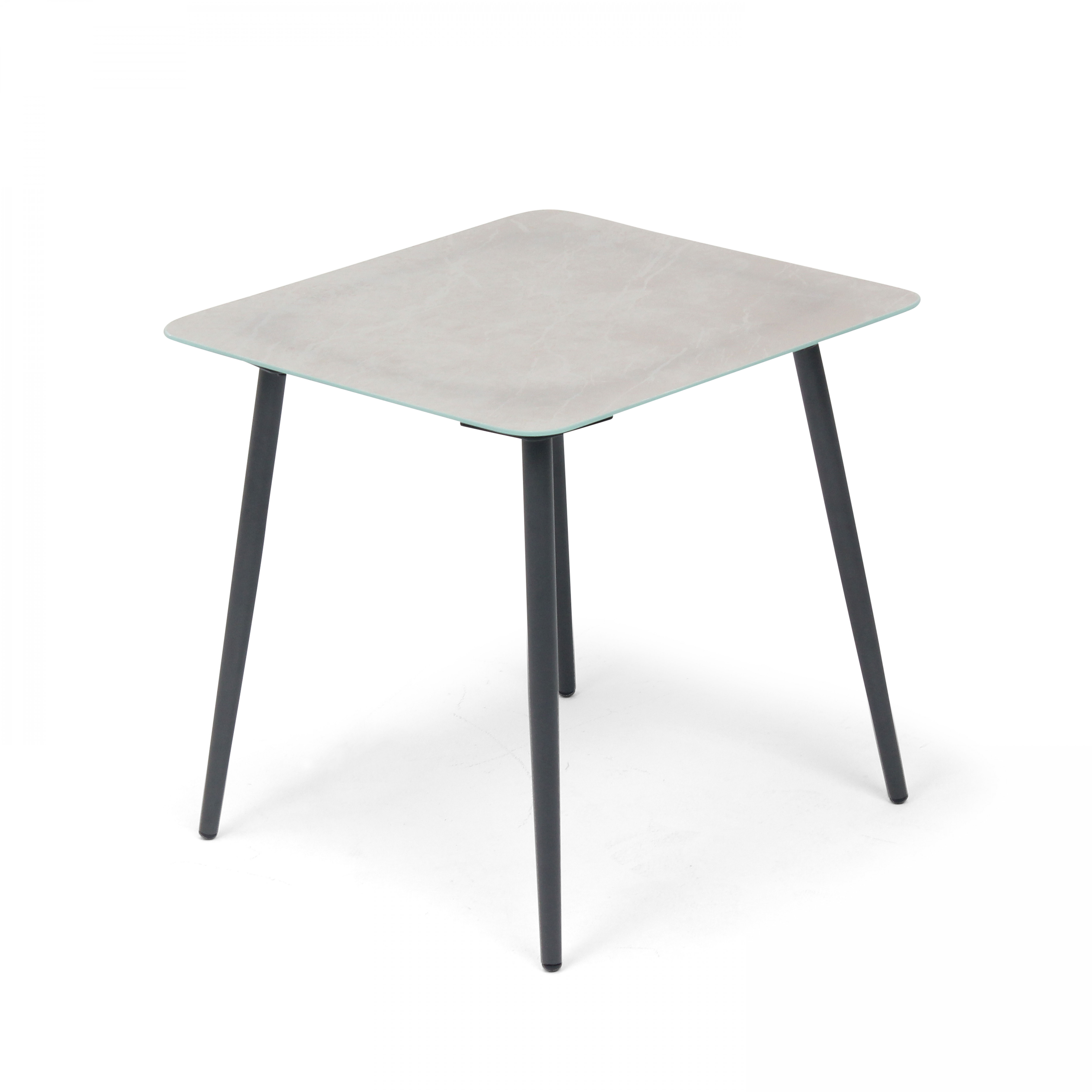 Petite table basse de jardin en acier gris | Leroy Merlin