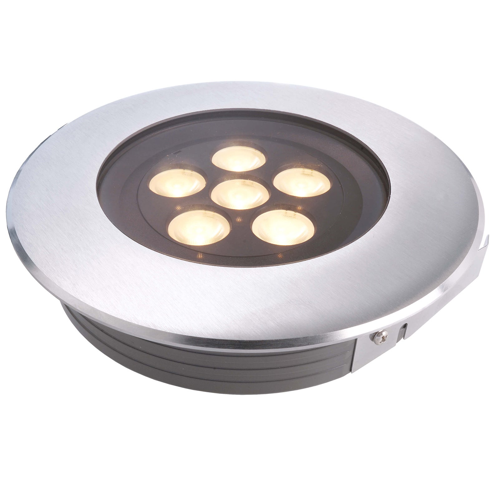Spot encastrable au sol LED 11W IP67 3000K trou 150mm | Leroy Merlin
