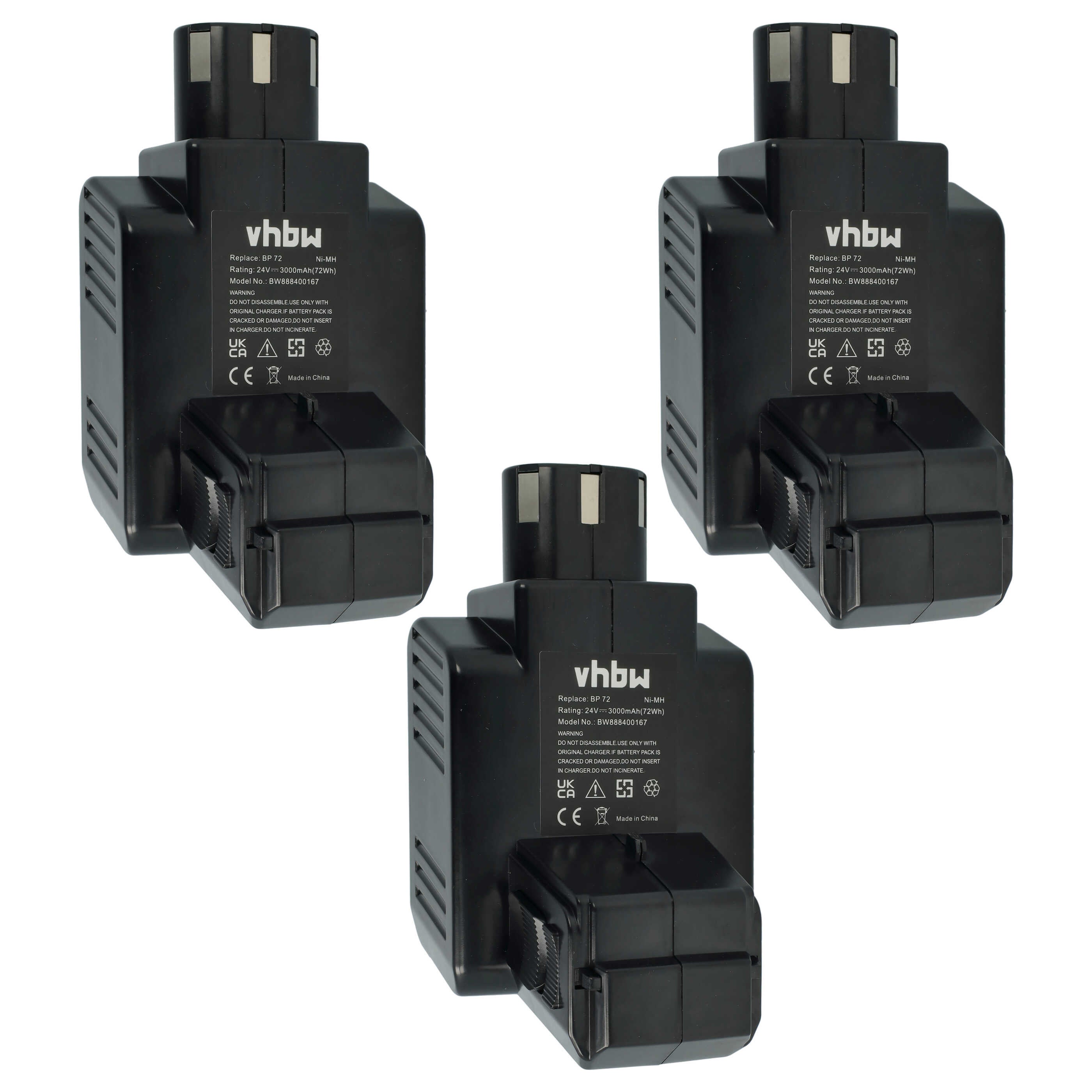 Vhbw 3x Batteries remplacement pour Hilti BP40, 331530 pour outil ...