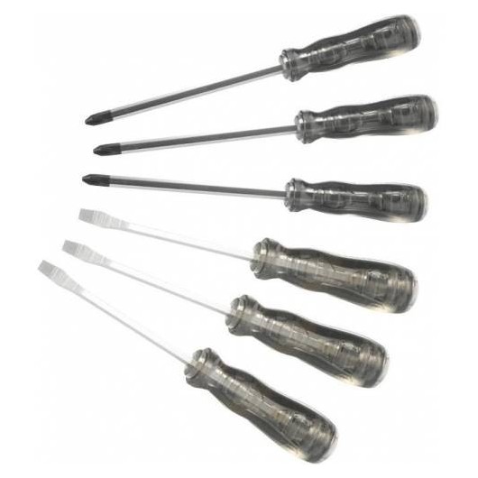 Juego de 6 destornilladores de acetato SAM - TCETPHJ6 | Leroy Merlin