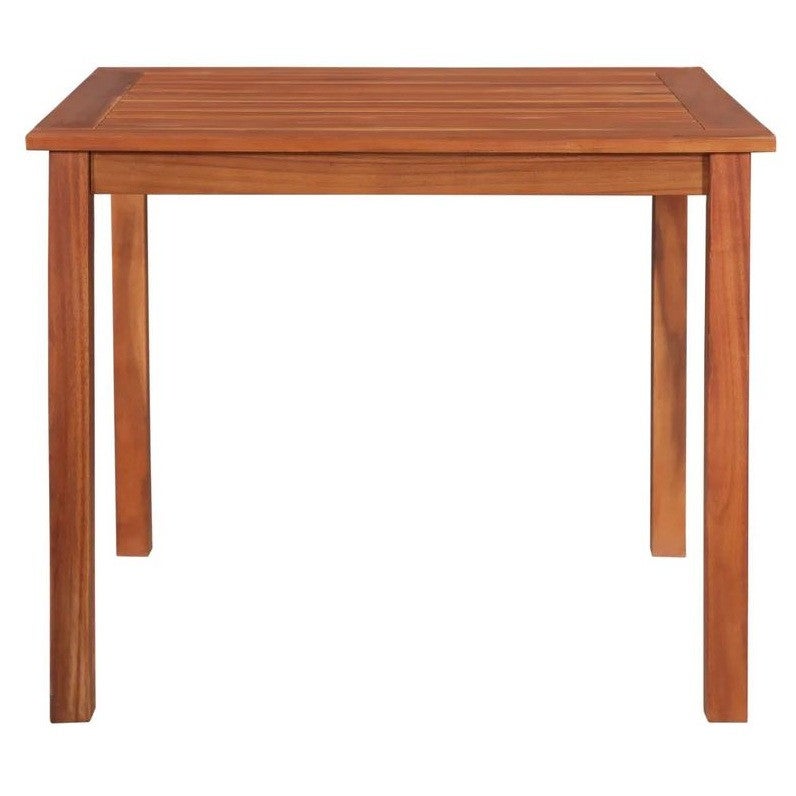 Table de jardin carrée pliable acacia massif foncé Daiss 85 cm | Leroy ...