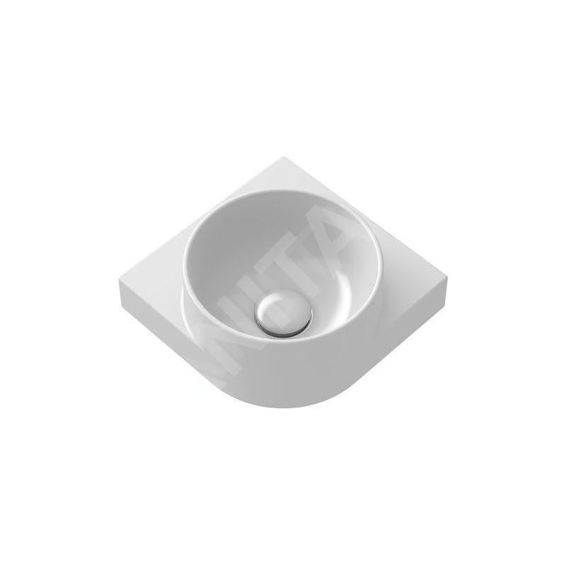 Ravak Yard - Lave-main d'angle 28x28 cm, sans trop-plein, trou pour ...