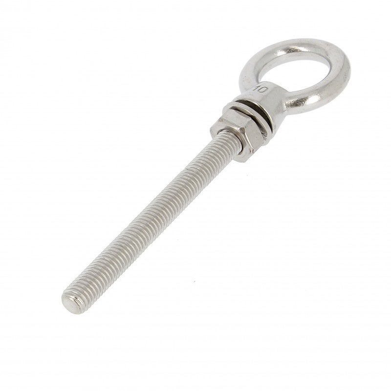 Piton A Oeil Fileté avec Ecrou M8X100 Inox A4 | Leroy Merlin