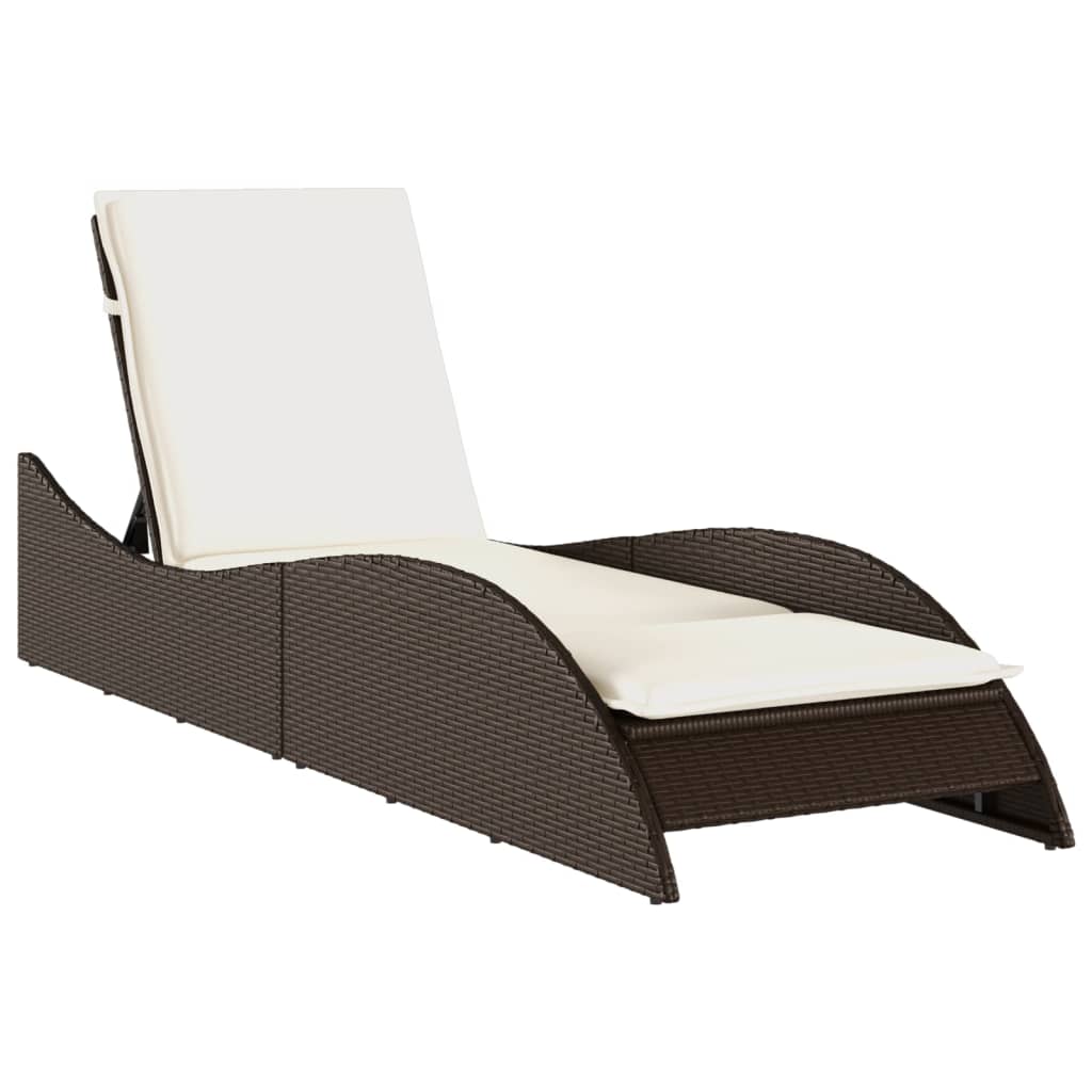 Chaise longue | Bain de soleil | Transat de relaxation avec coussin ...