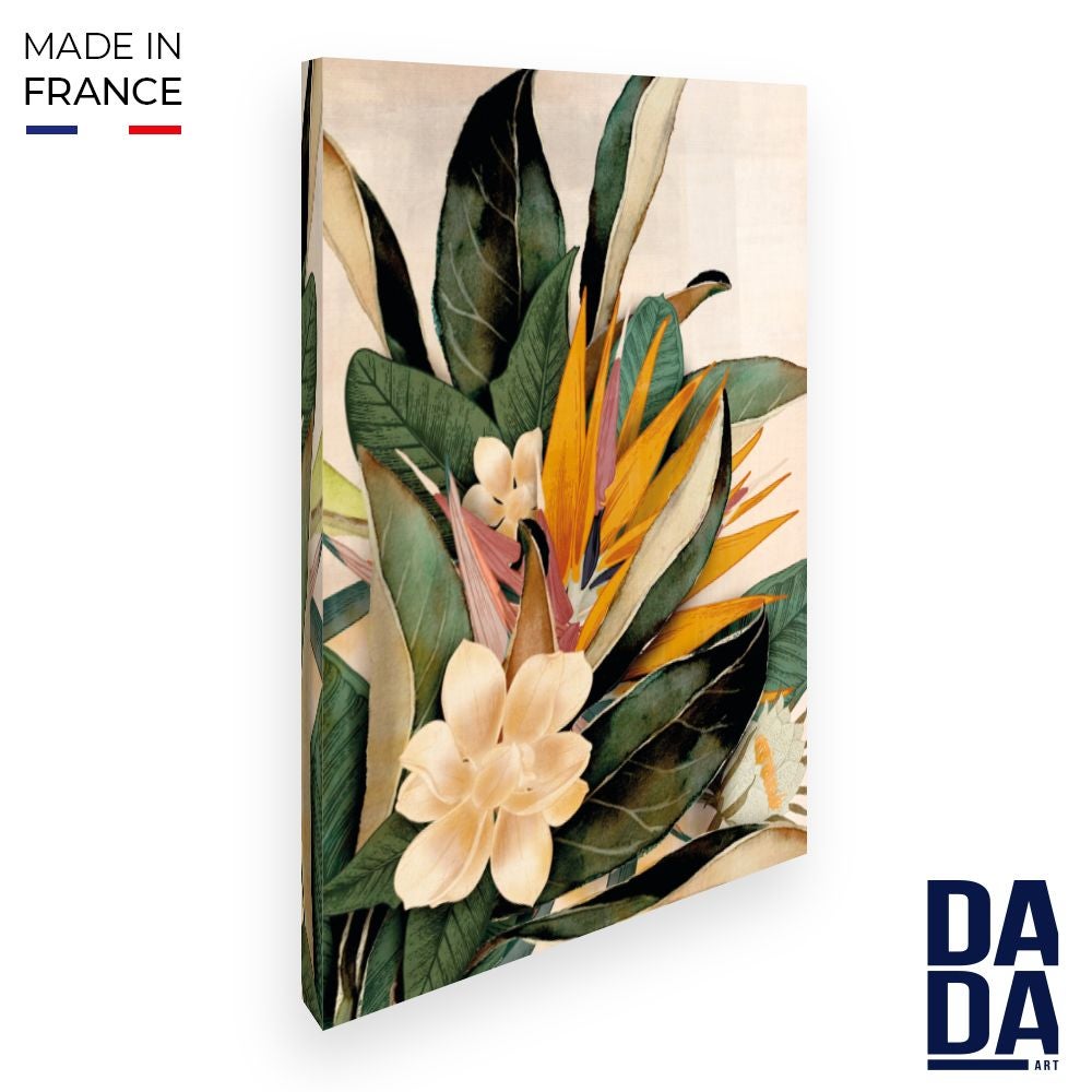 Toile Fleurs tropicales / 60x90cm / Fabriqué en France / DADA ART ...