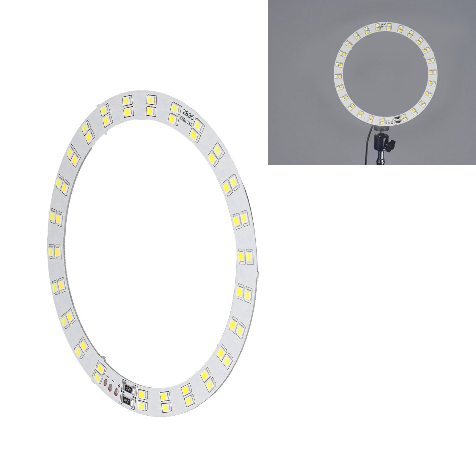 Panneau lumineux annulaire, plaque lumineuse LED circulaire bicolore ...