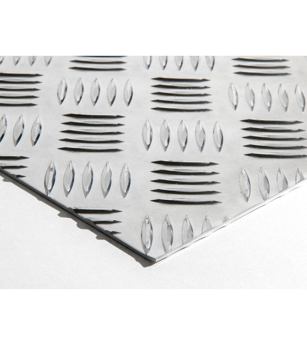 Plaque Aluminium Strié, ép. 2/3mm, Hauteur 10cm x Largeur 130cm | Leroy ...