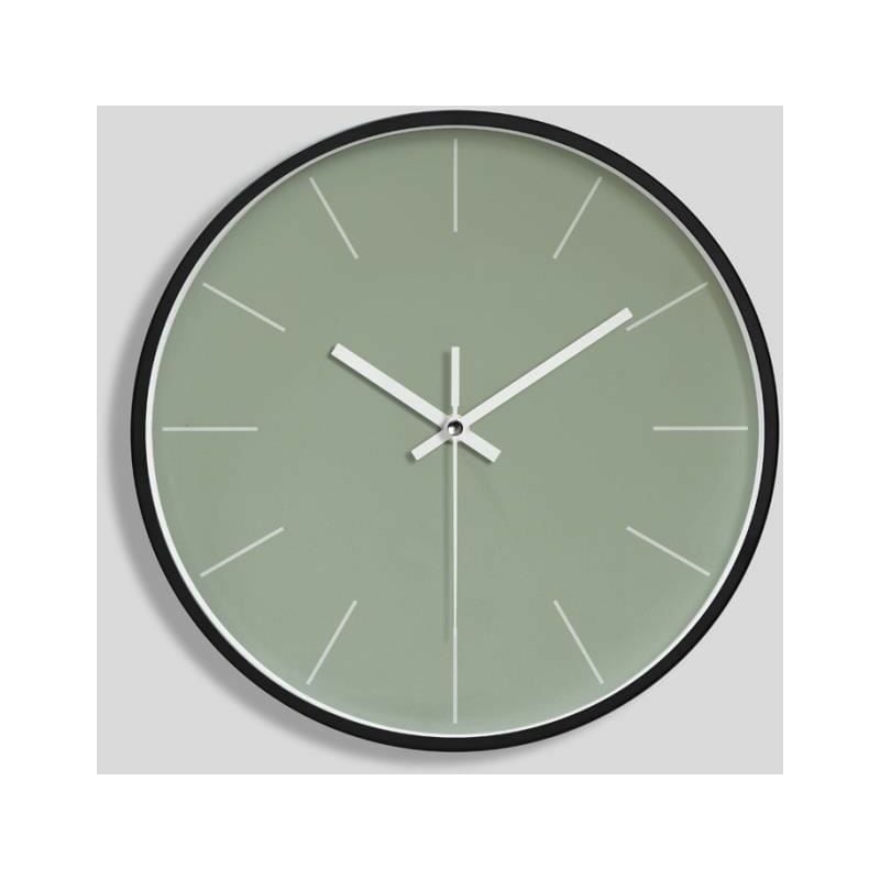 Reloj de pared minimalista de cuarzo verde de 12 pulgadas para sala de ...