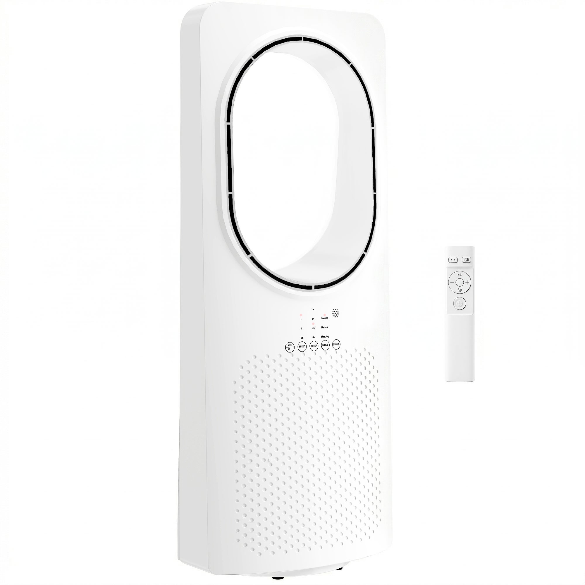 Ventilateur tour sans pales avec télécommande, oscillation à 45°, 3 ...