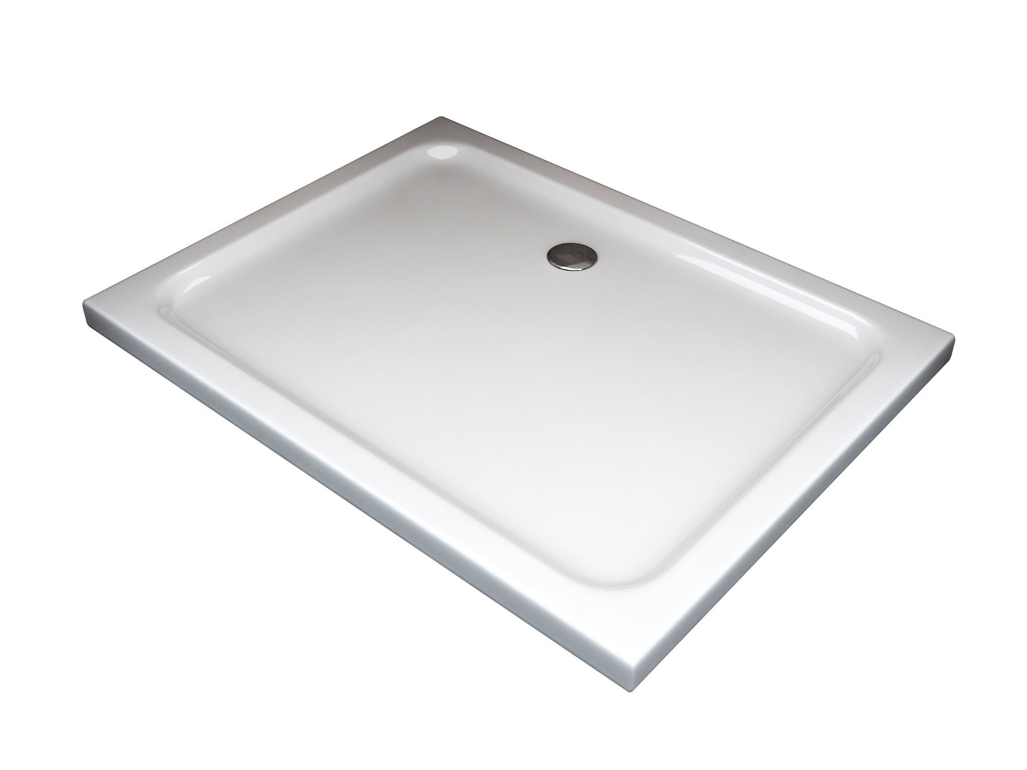 Plato de ducha rectangular rebajado de abs con valvula incluida H.5 cm ...