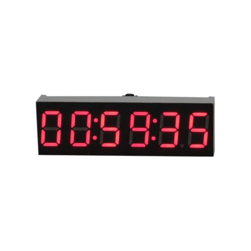 Reloj digital mini de tubo rojo luminoso con pantalla de segundos de 6 ...