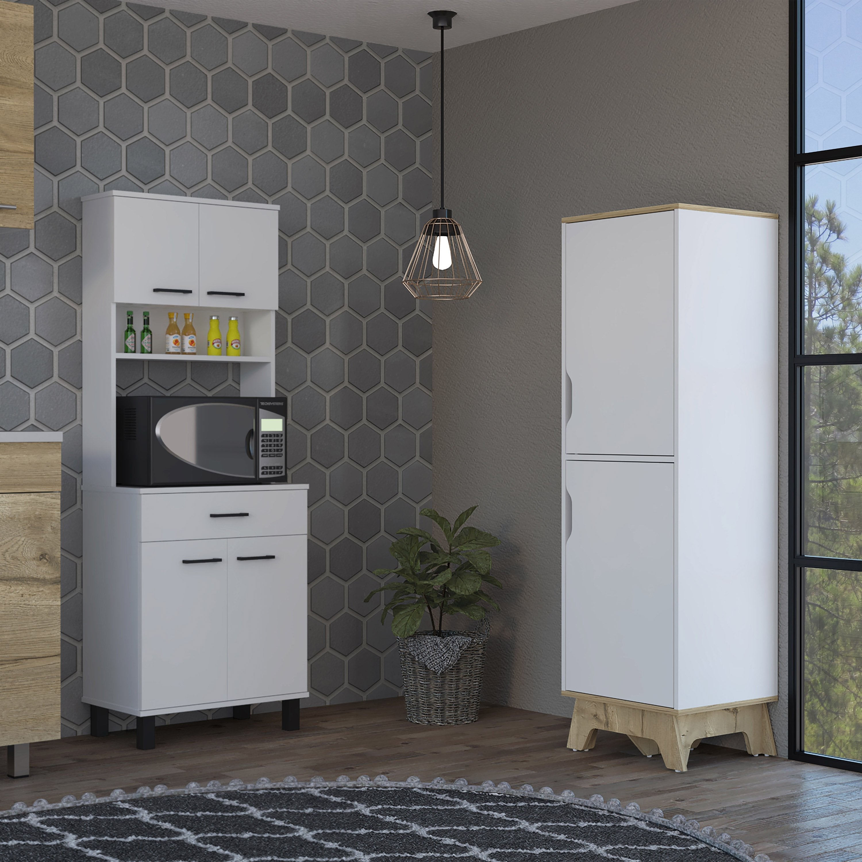 Ligne Line Z Kitchen, Auxiliary Furniture High Kitchen Z-65 + Buffet ...