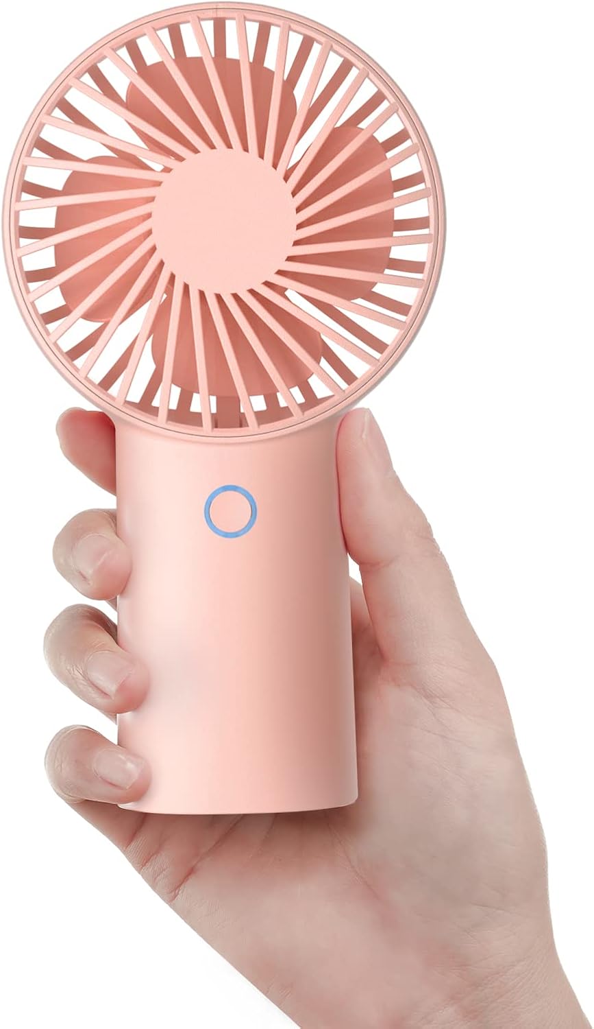 Ventilateur portable Rose, mini ventilateur de poche 4000 mAh, petit ...