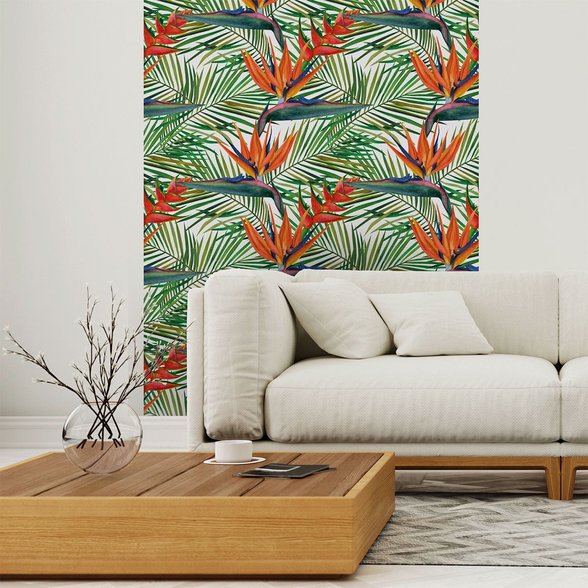 Sticker effet papier peint - ANGOL - 30x30cm | Leroy Merlin