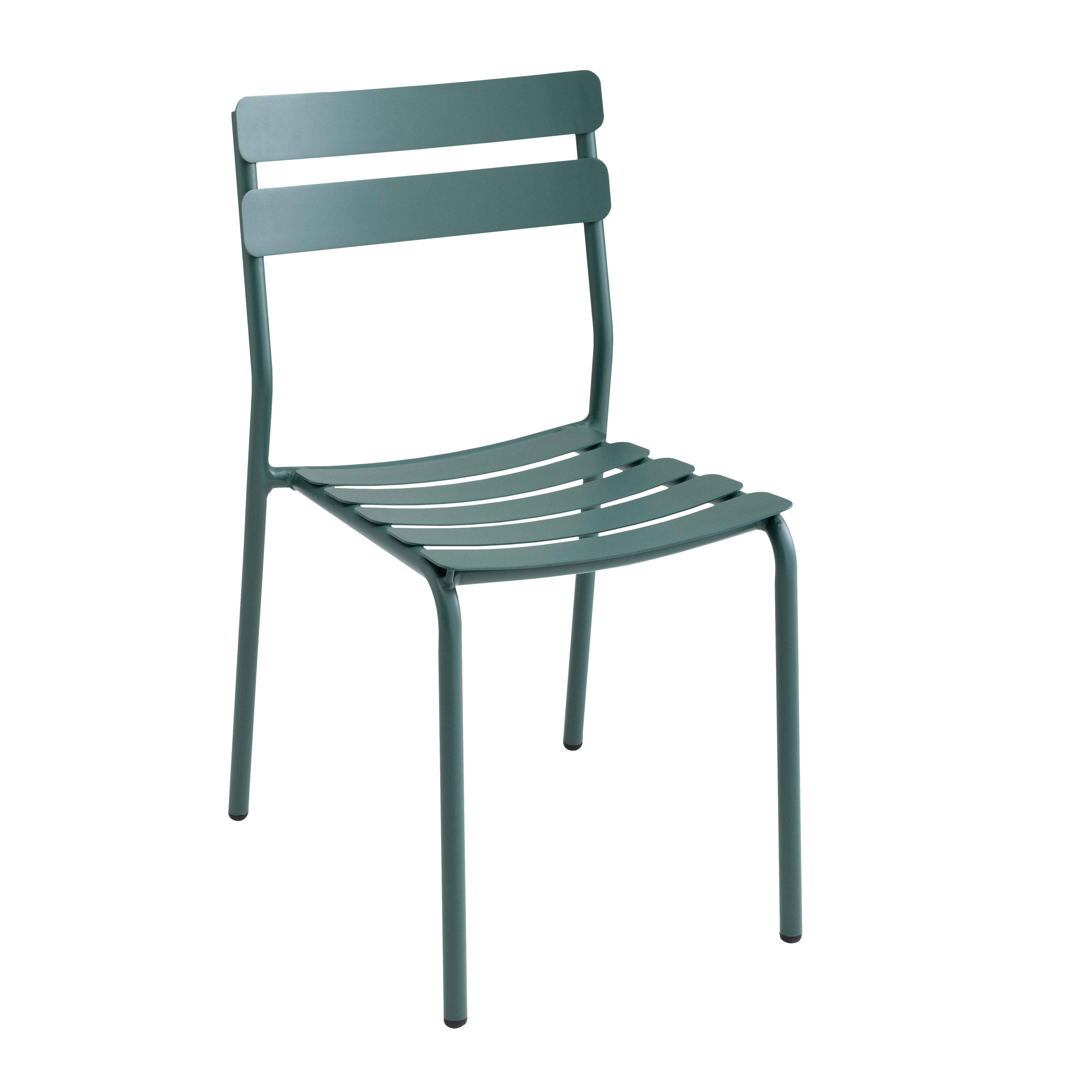 Chaise de terrasse en aluminium vert foncé | Leroy Merlin