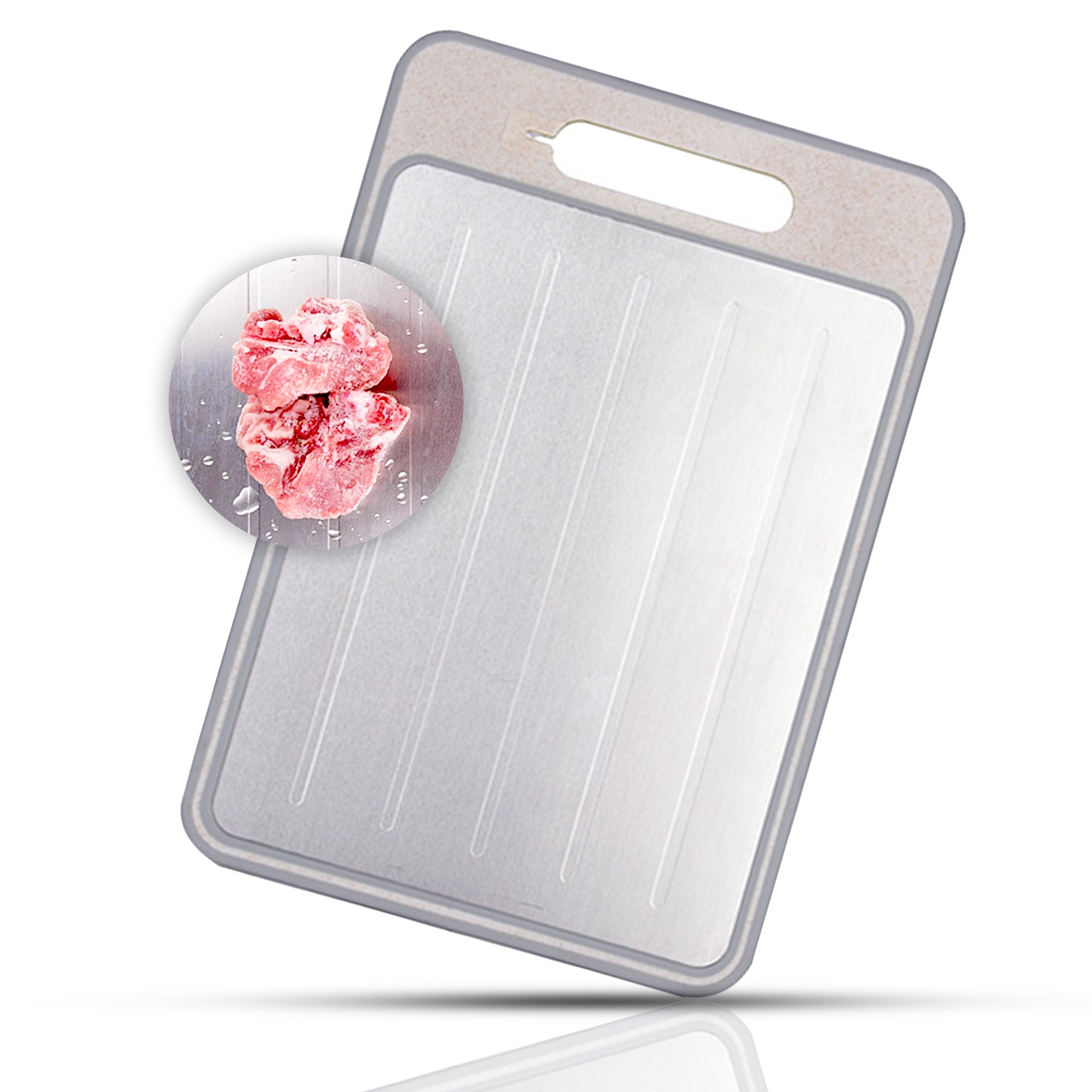 FISHTEC - Tabla cocina 4-en-1, descongelar, rallar, cortar, afilar, alu ...