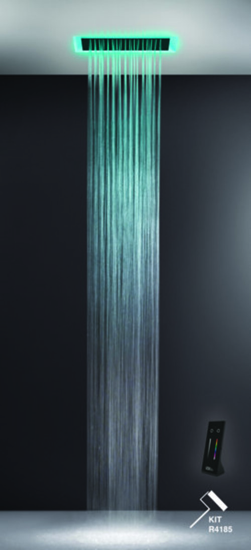 Gessi Afilo, système de douche multifonctionnel 300x300 avec jet de ...