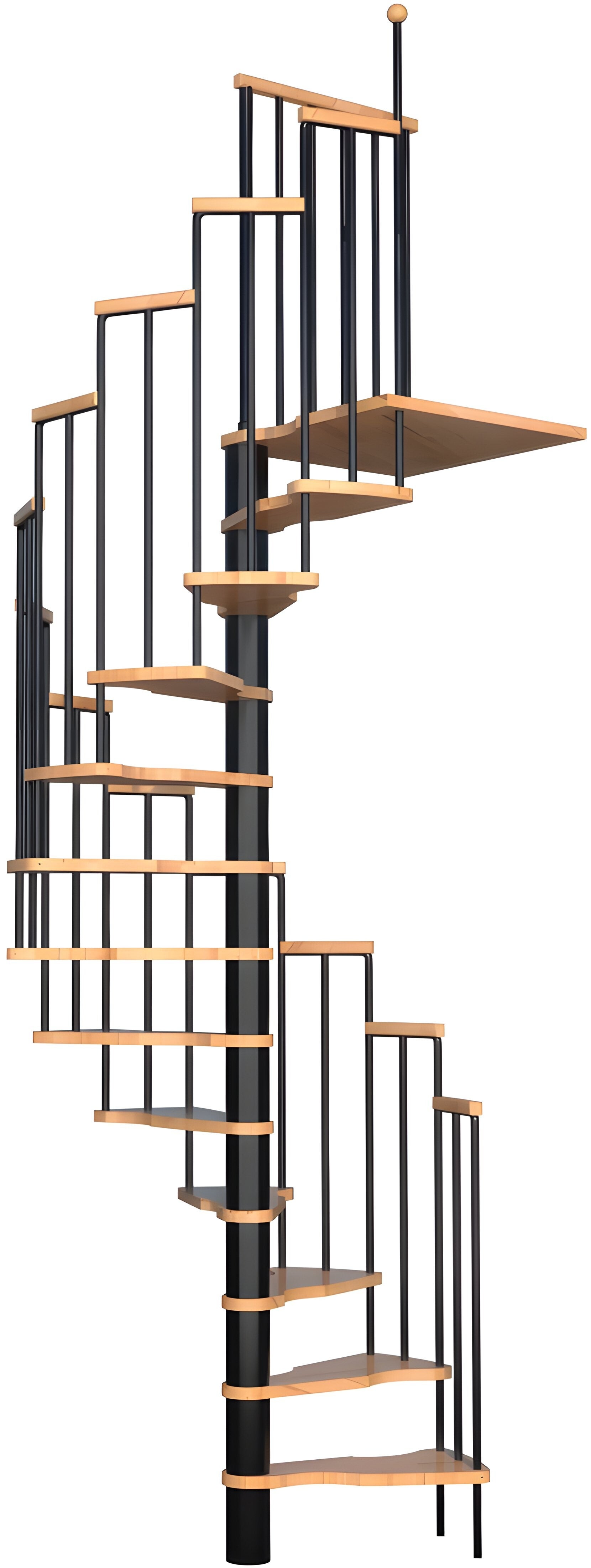 HANDYSTAIRS escalier en colimaçon gain de place "ONYX" - 15 marches en ...