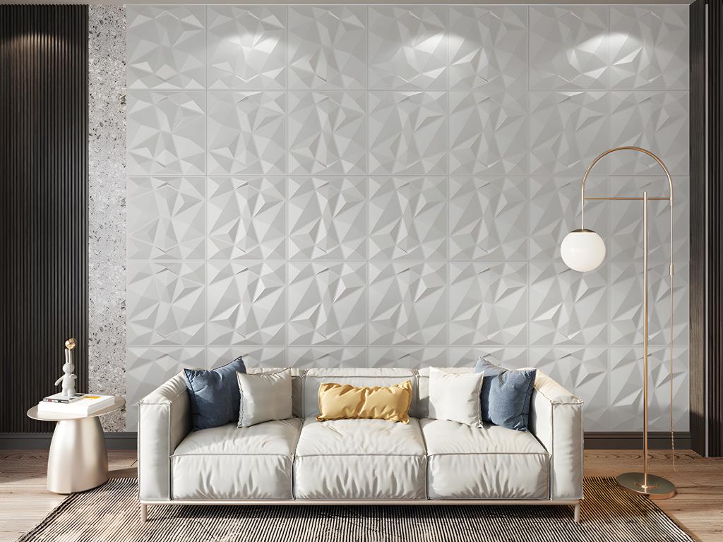 Panel mural 3D ANGLY para pintar - Pack de 3m2 - Lote de 12 piezas ...