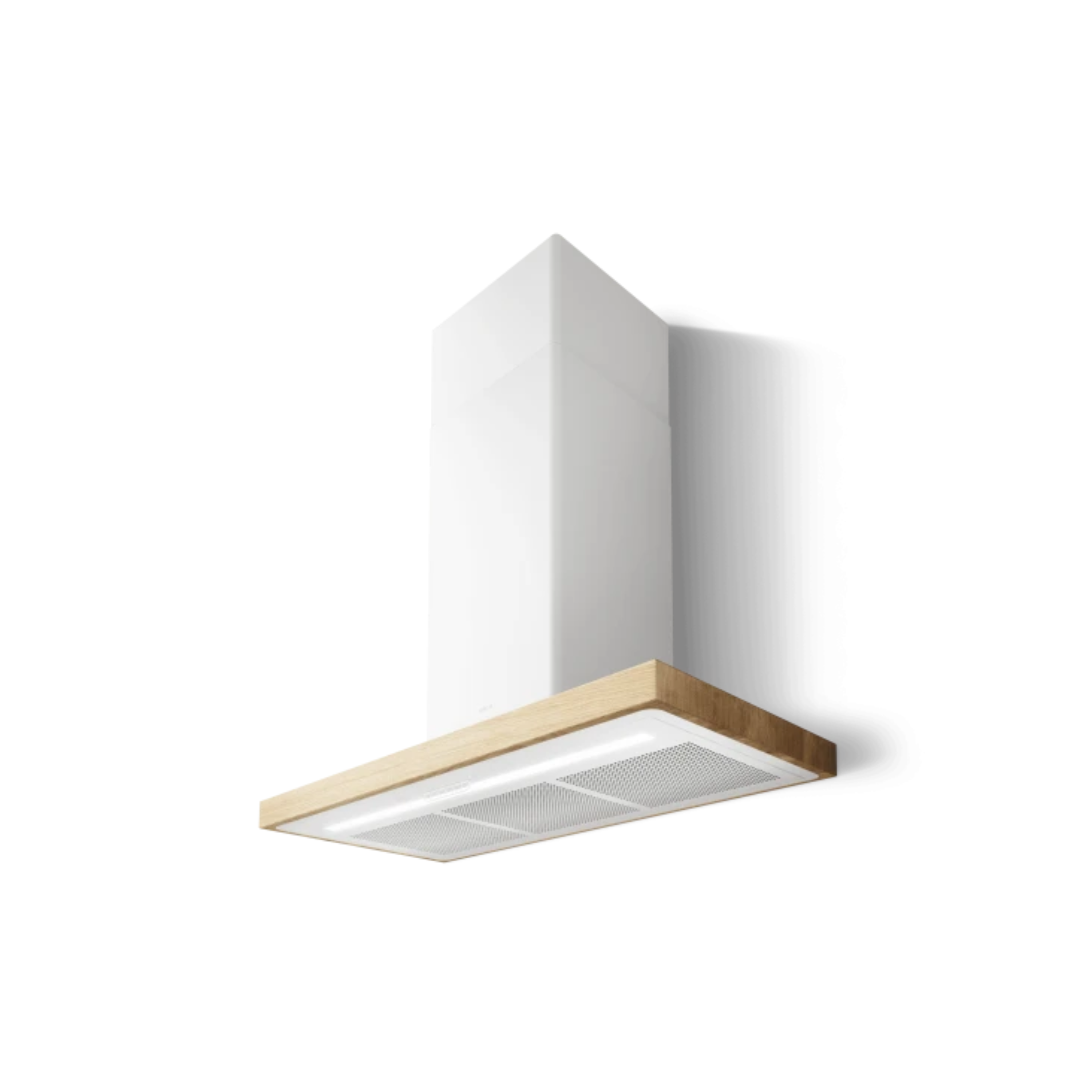 Hotte cuisine Elica murale BIO bois et métal blanc 90 cm | Leroy Merlin