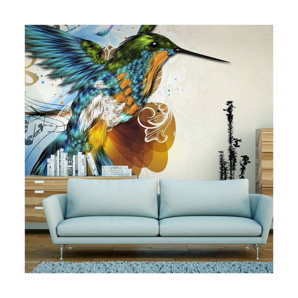 Papier Peint "Marvelous Bird" 193 x 250 cm | Leroy Merlin