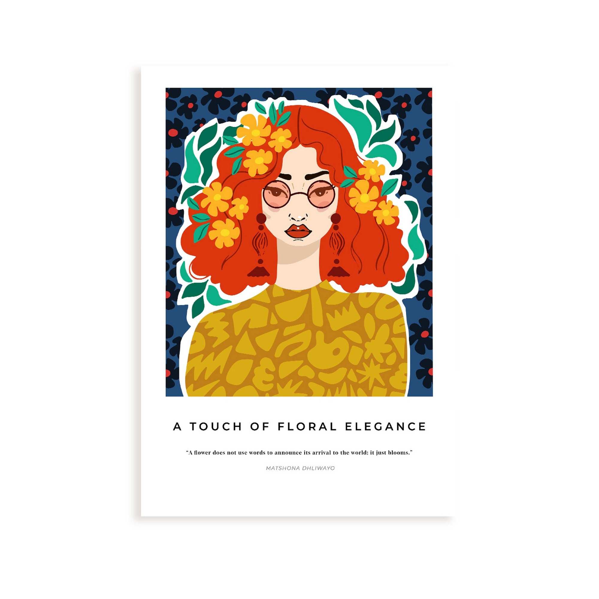 Lámina Poster De Un Toque De Elegancia Floral Cuadros Decorativos Para ...