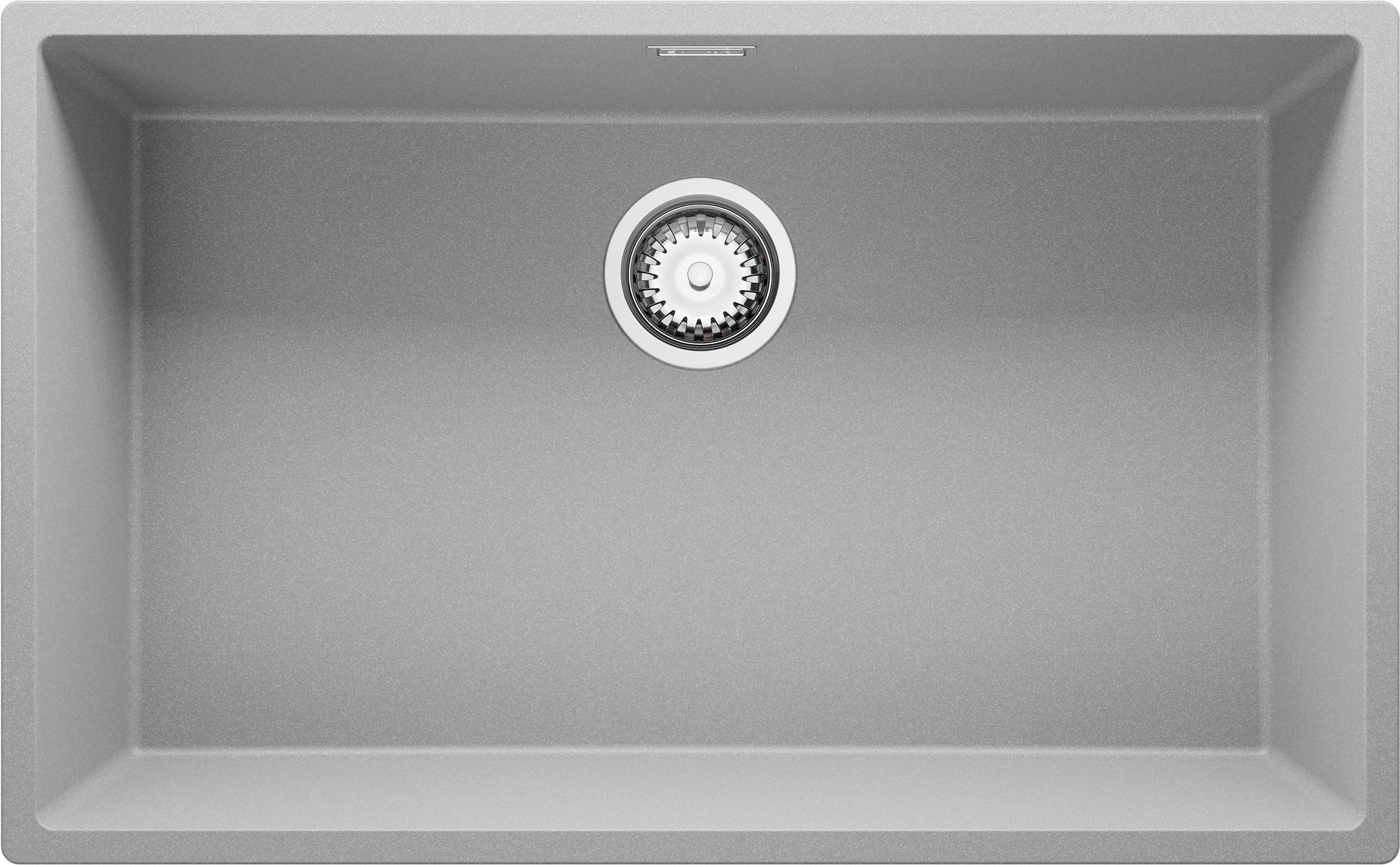 Evier Sous Plan Gris 76x47cm, Evier en Granit 1 bac + Kit de Vidage ...