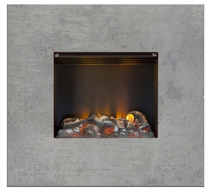 Cheminée Électrique Effet Béton Opti-myst Nissum 1000 À 2000w Longueur ...