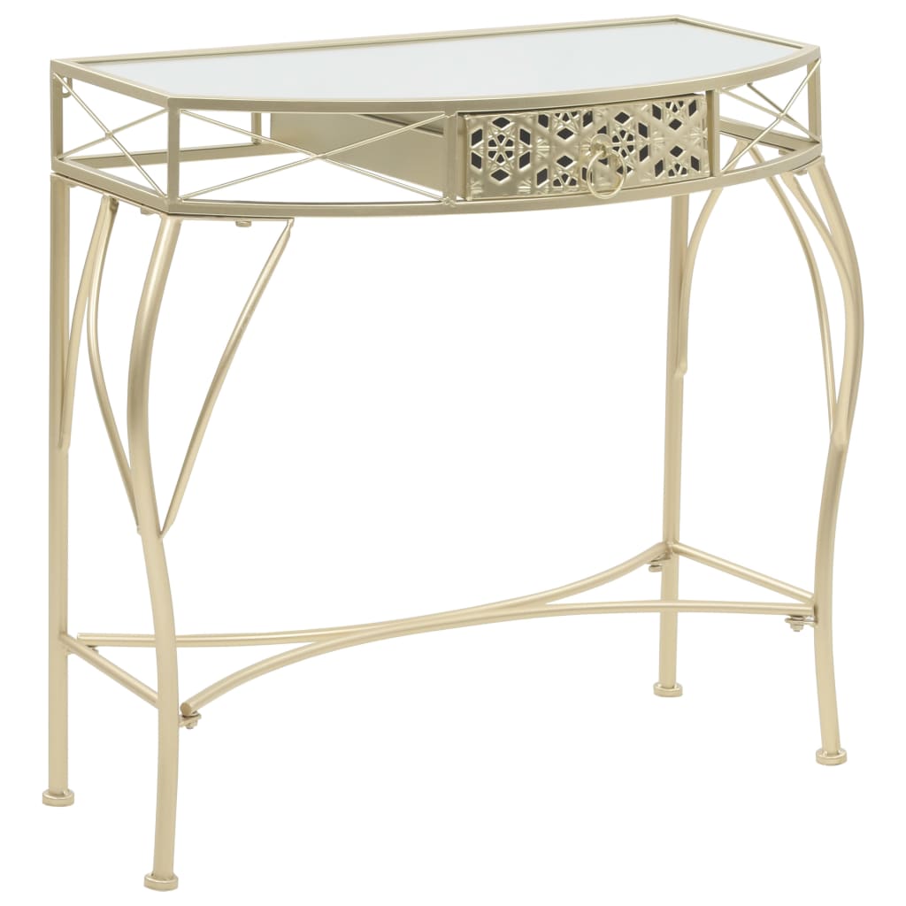 Table d'appoint Style français Métal 82 x 39 x 76 cm Doré | Leroy Merlin