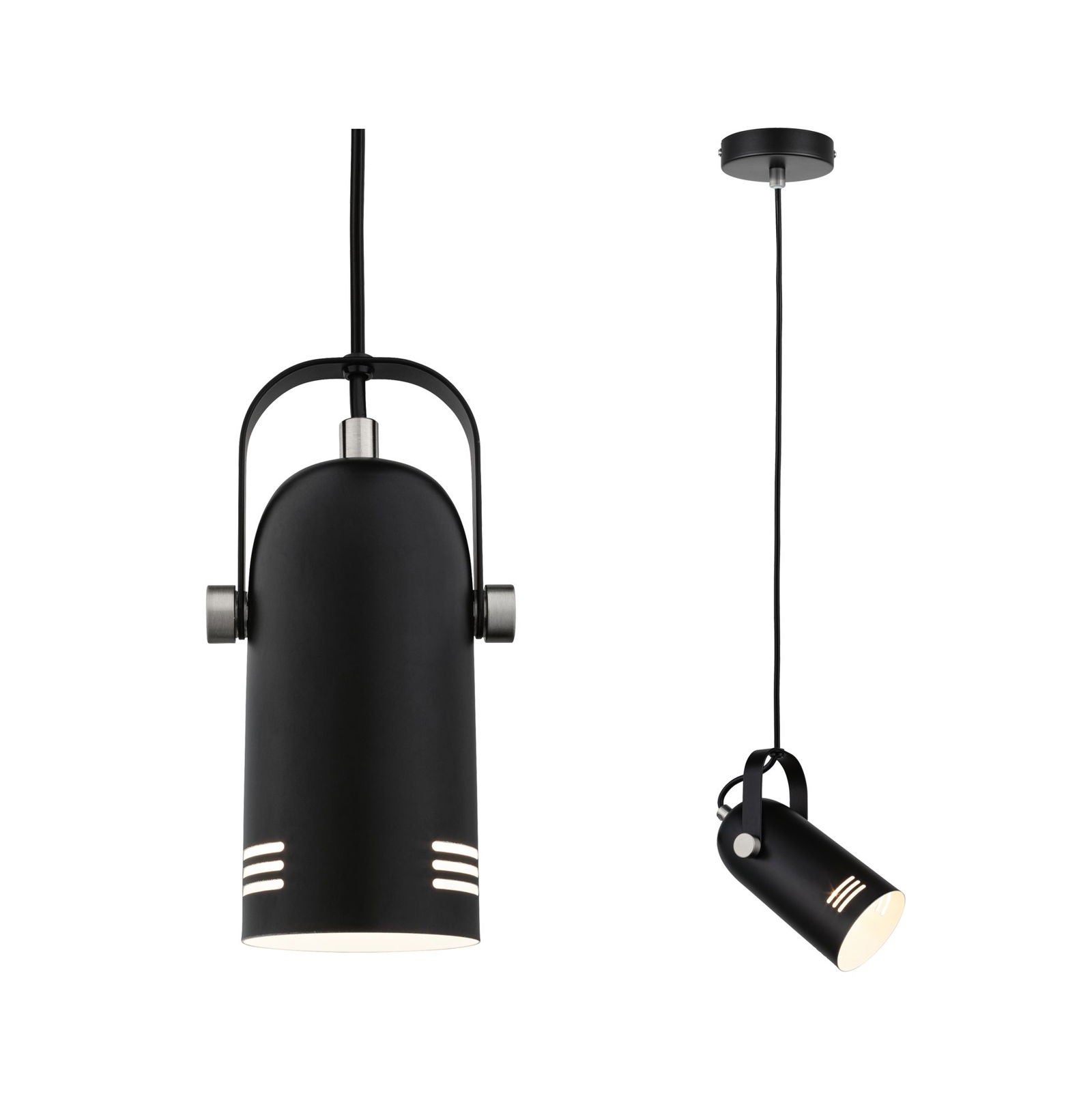 Neordic Luminaire en suspension Lavea E27 max. 15W Noir gradable Métal ...